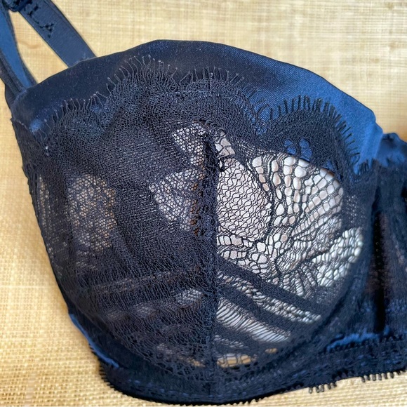 La Perla | Intimates & Sleepwear | La Perla Navy Satin Lace Lingerie ...